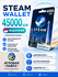 Карта пополнения Steam Wallet 45000 IDR Индонезия | Цифровой код