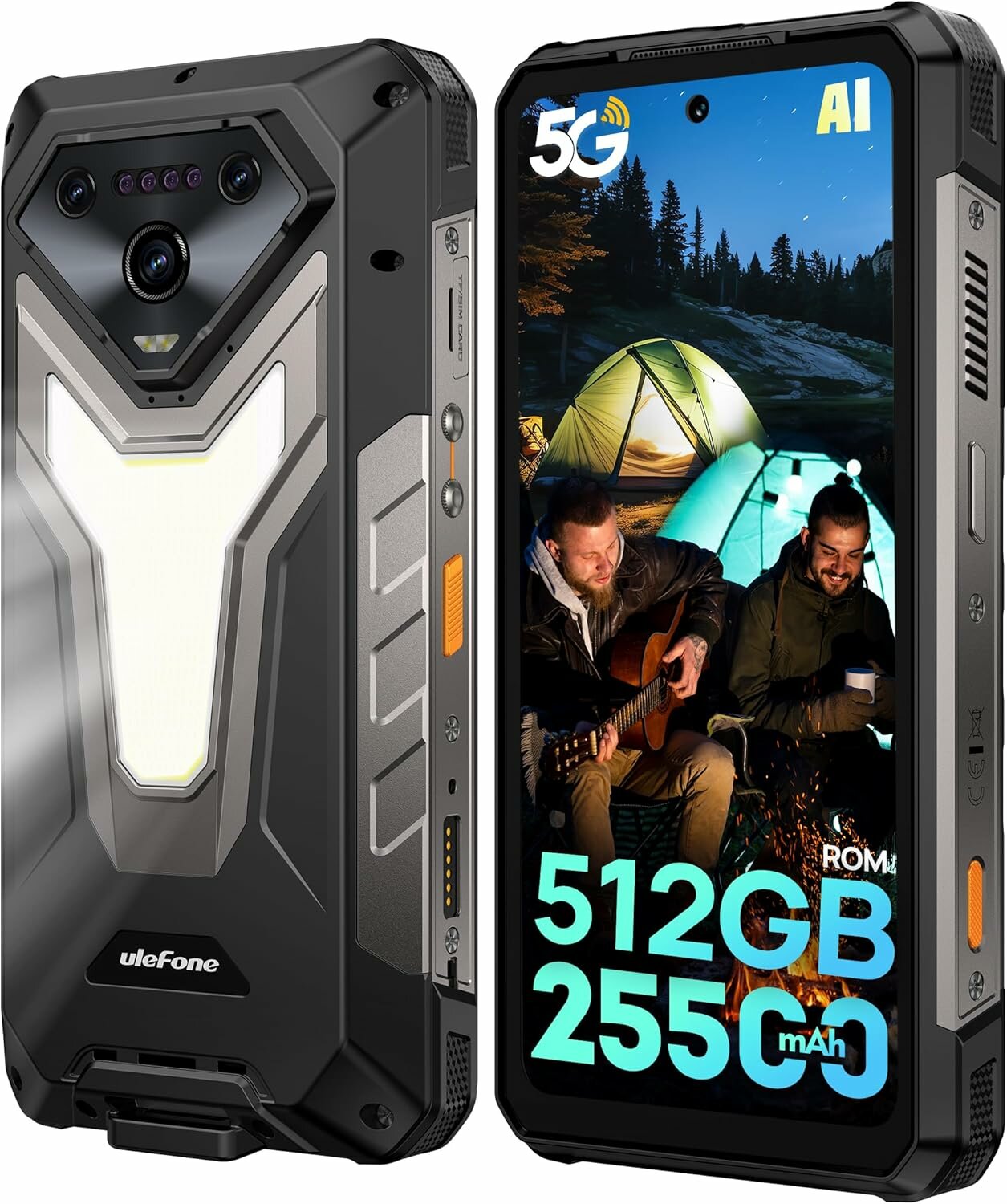 Ulefone Armor 34 Plus 5G защищенный телефон, 32 (16+16) ГБ 512 ГБ, 25500 мАч, 6,95-дюймовый экран