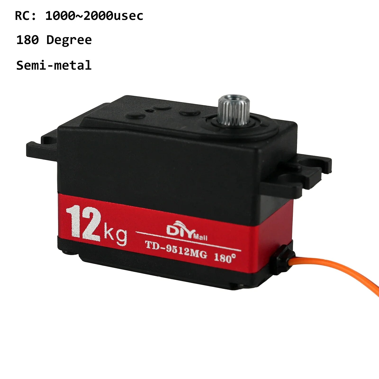 Сервопривод 12кг TD-9512MG 180° RC