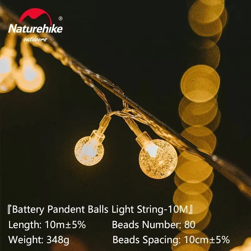 Naturehike портативный светодиодный светильник Battery - 10M