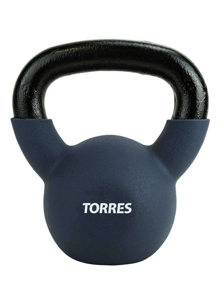 Гиря TORRES PL55226, 1 штука, вес 6 кг, серый