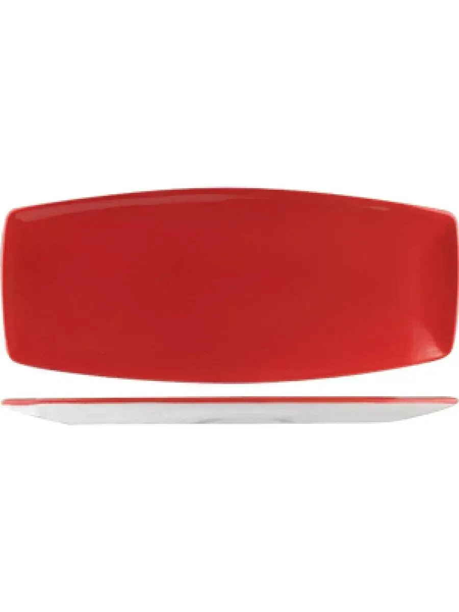 Блюдо прямоугольное Steelite Firenza Red фарфоровое 35,5x15,
