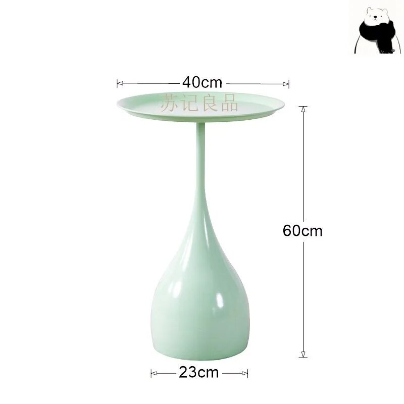 Журнальный стол MINT, 40x23x60 см, металлический, пластик, бирюзовый