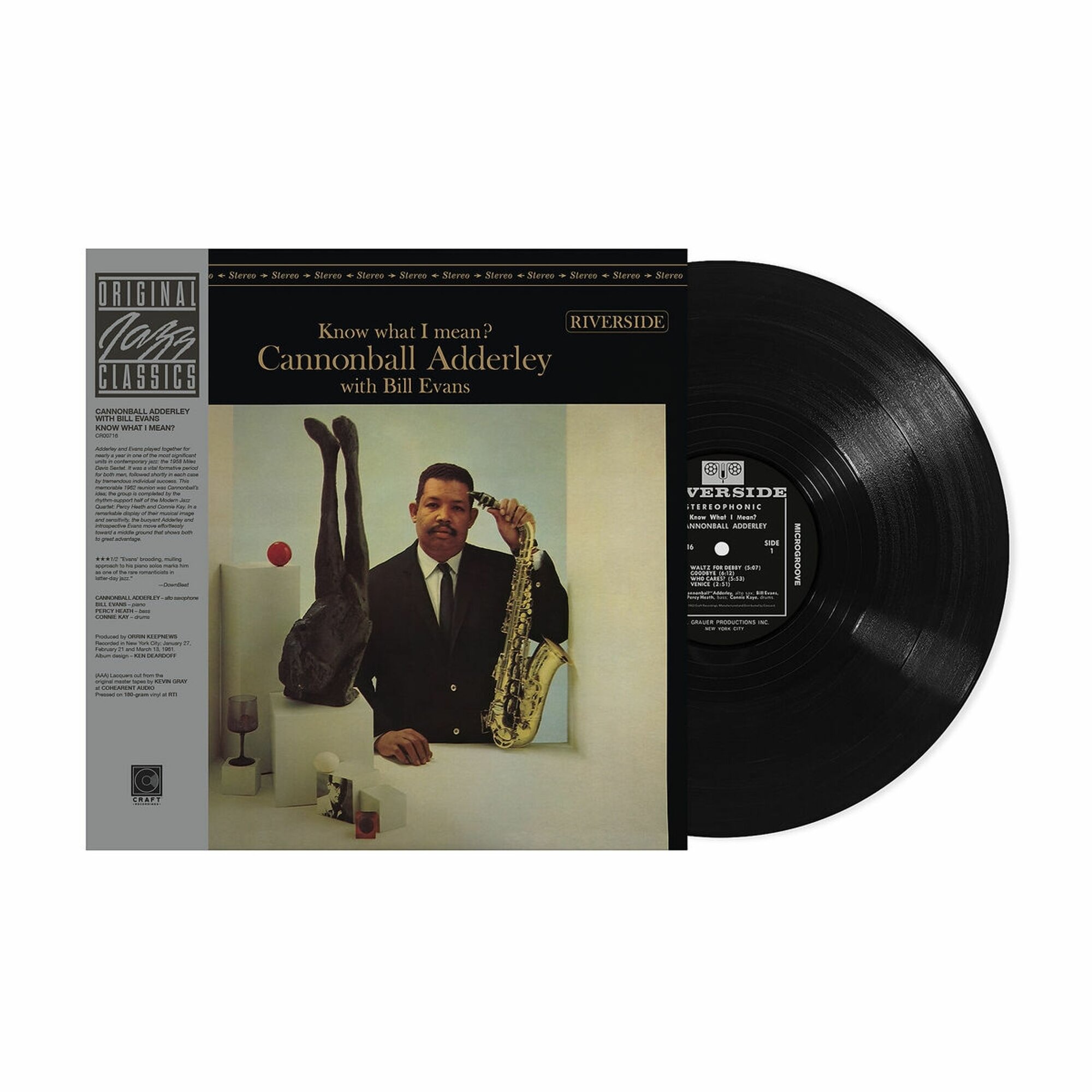 Виниловая пластинка Cannonball Adderley, Bill Evans - Know What I Mean? (Analogue, Original Jazz Classics) (LP) 2024, Original Jazz Classics Series