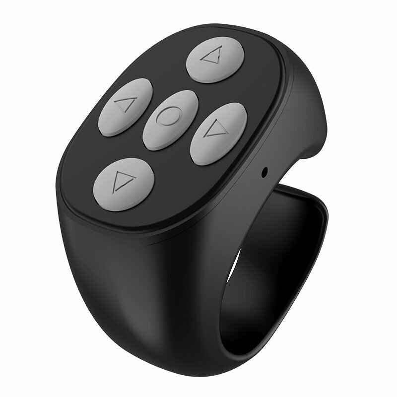 Bluetooth-пульт управления с роликом JX05 черный для съемки и фокусировки, простой дизайн
