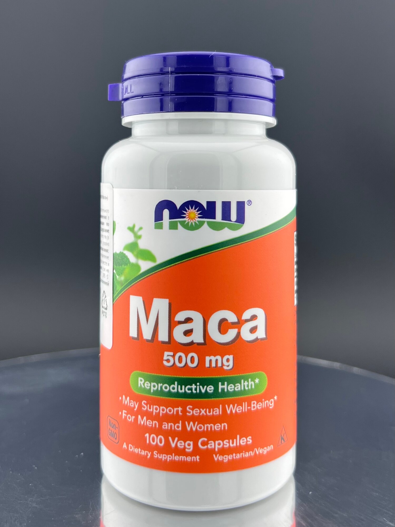 Мака NOW Foods Maca, Перуанская Мака, капсулы, 100 шт, без глютена