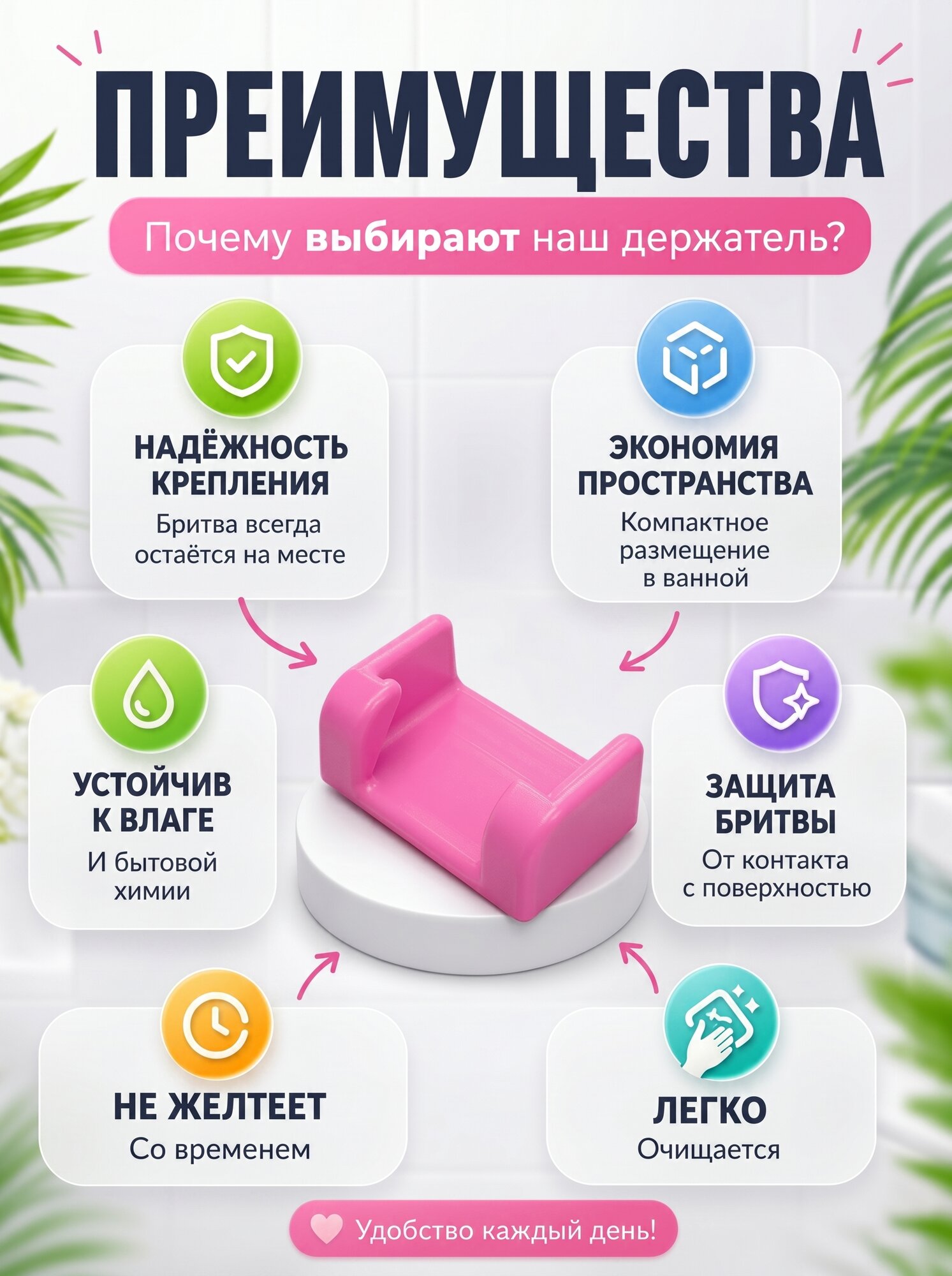 Держатель для бритвы — фото 1