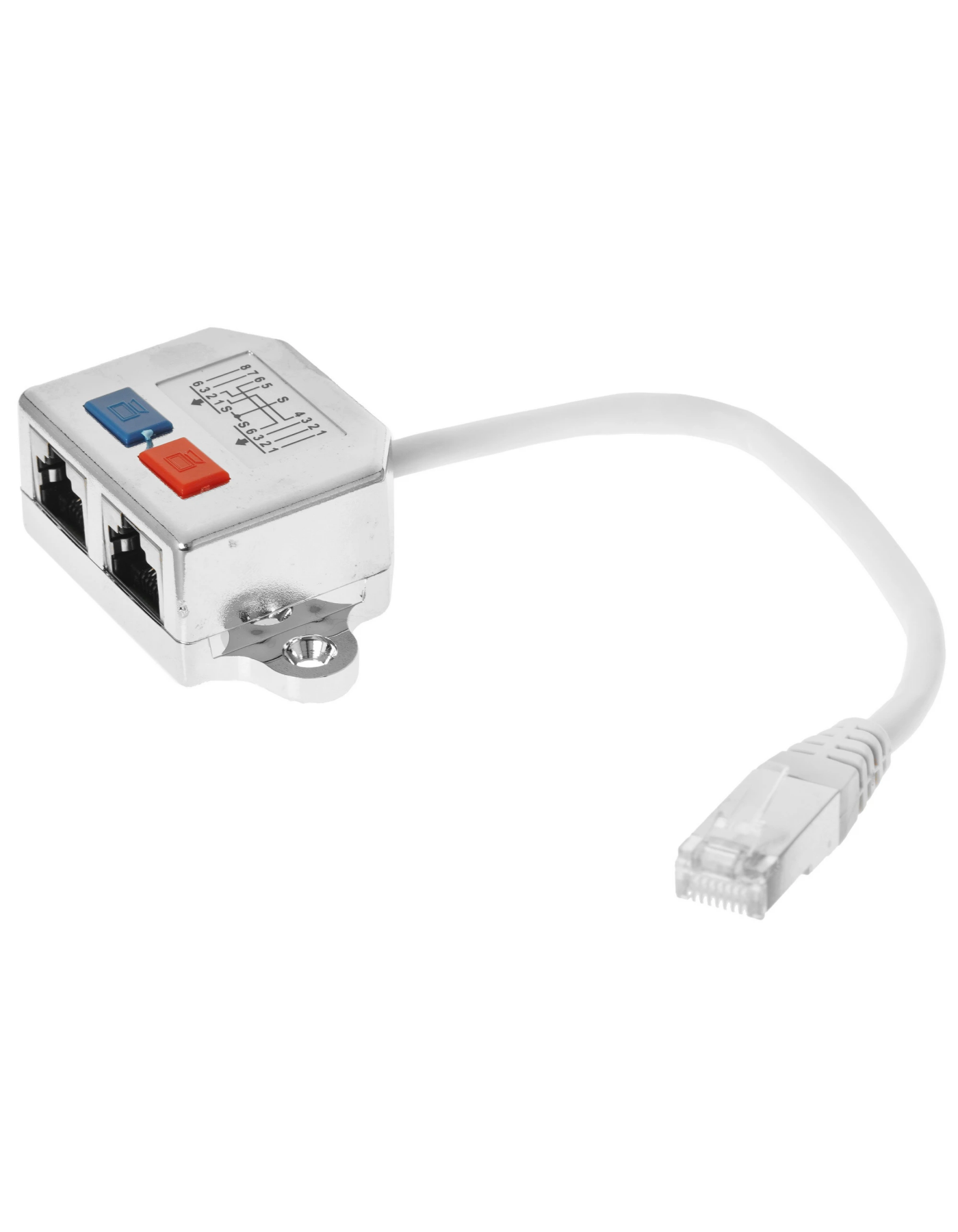 Разветвитель Cablexpert NCA-SP-02 FTP 1 порт RJ45 (T568A/T568B) -> 2 порта RJ45 10/100 BASE-T