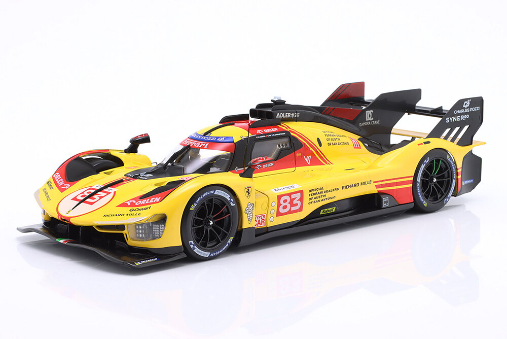 Модель коллекционная BBURAGO Ferrari 499P no 83 24H le mans 2024