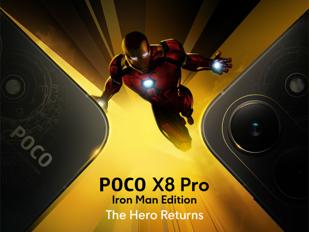Смартфон Xiaomi Poco X8 Pro 12/512Гб Global, Dual nano SIM, Iron Man Limited Edition