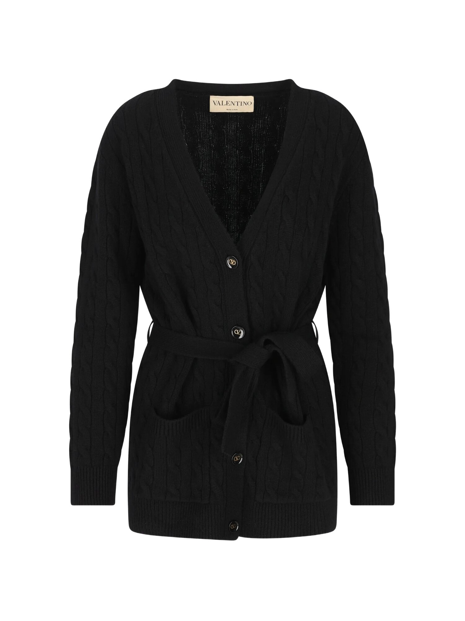 Кардиган Cable-knit belted cardigan