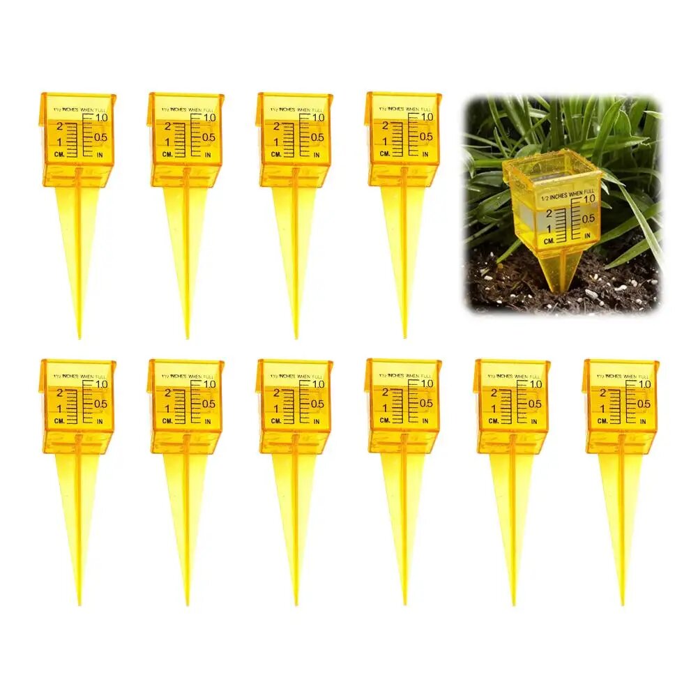 Дождемер 1,5 дюйма пластиковый 10PCS
