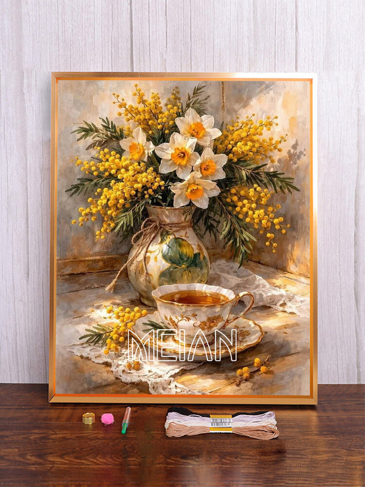 MEIAN Набор для вышивания,30x40CM,14CT,40 цветов 30x40 см 14 каунт 40 оттенков