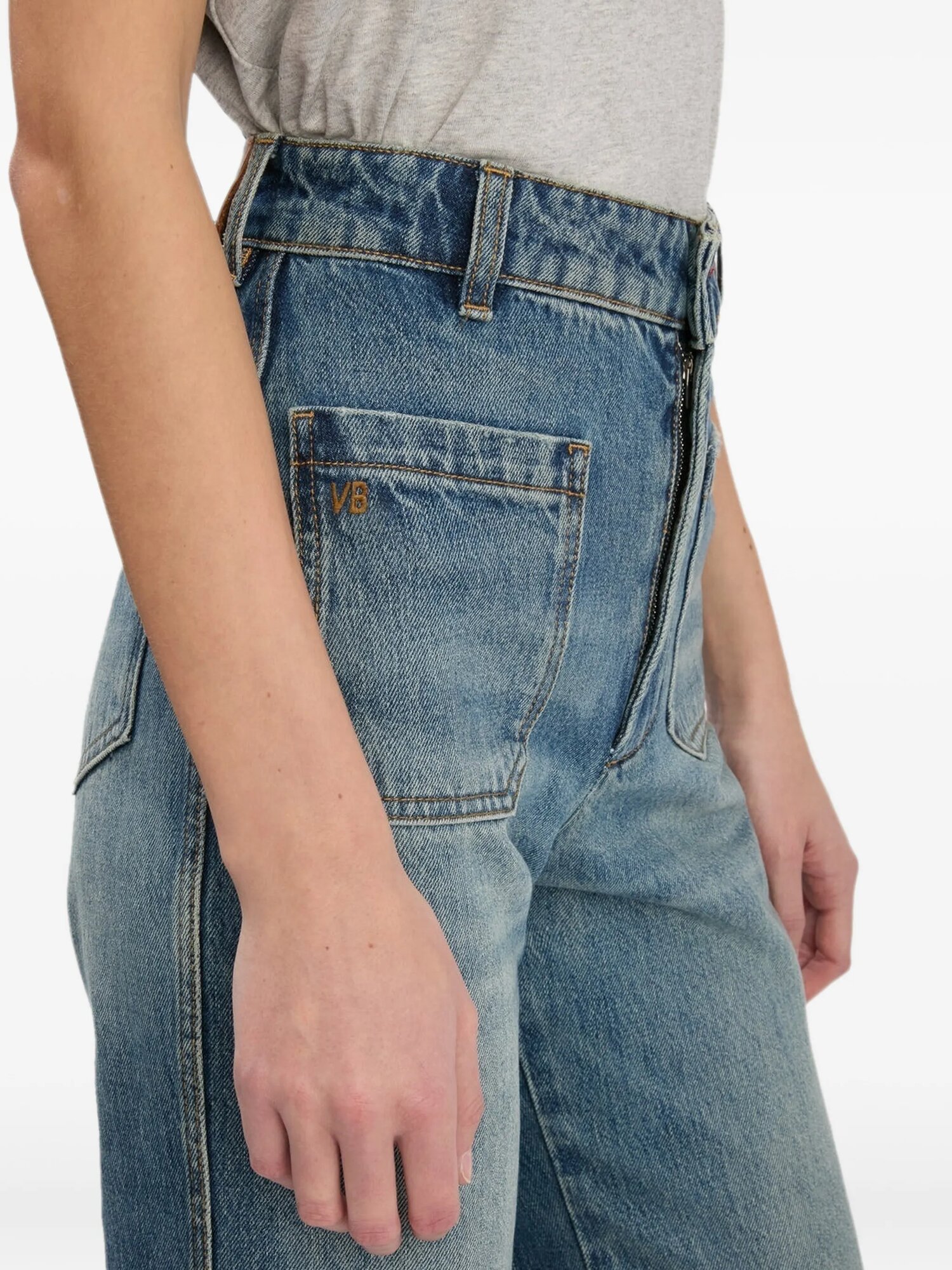 Джинсы Victoria Beckham Alina patch-pocket jeans, размер 12 — фото 1