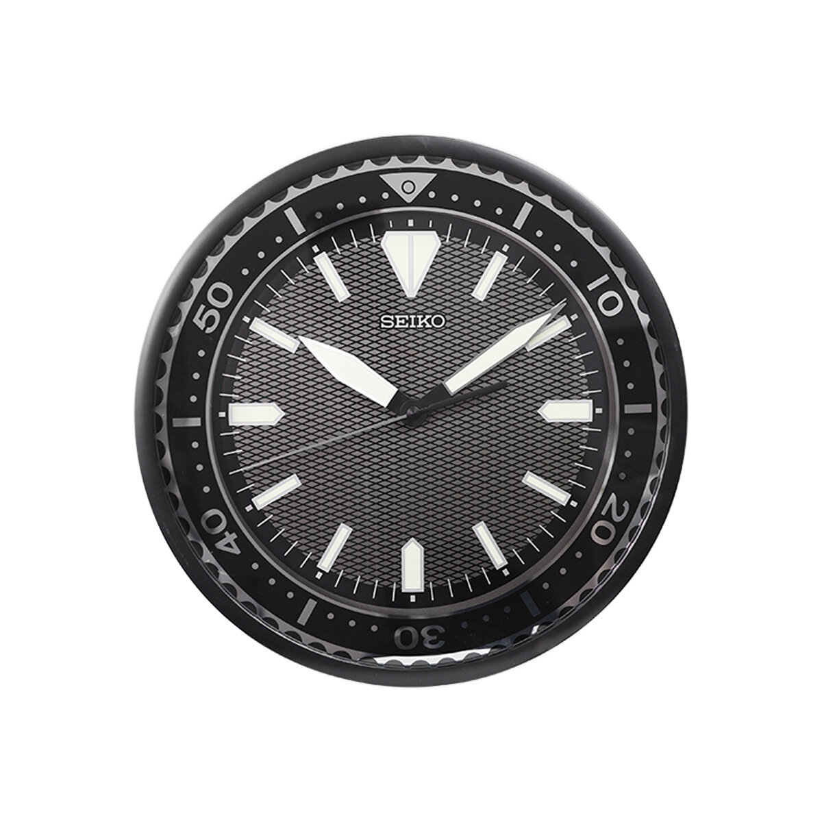 Настенные часы унисекс SEIKO Quartz Movement QXA791K, черные