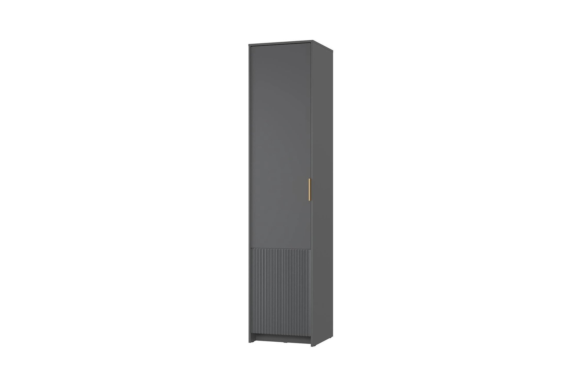 Шкаф-пенал Нонтон Пандора, 52x51x230 см, выдвижная штанга, графит / базальт