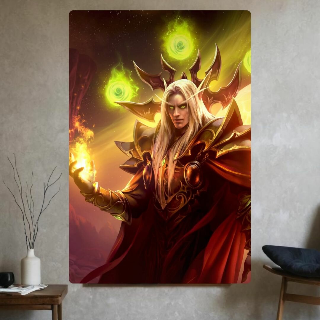 Картина на металле (World of Warcraft) 20*30 см