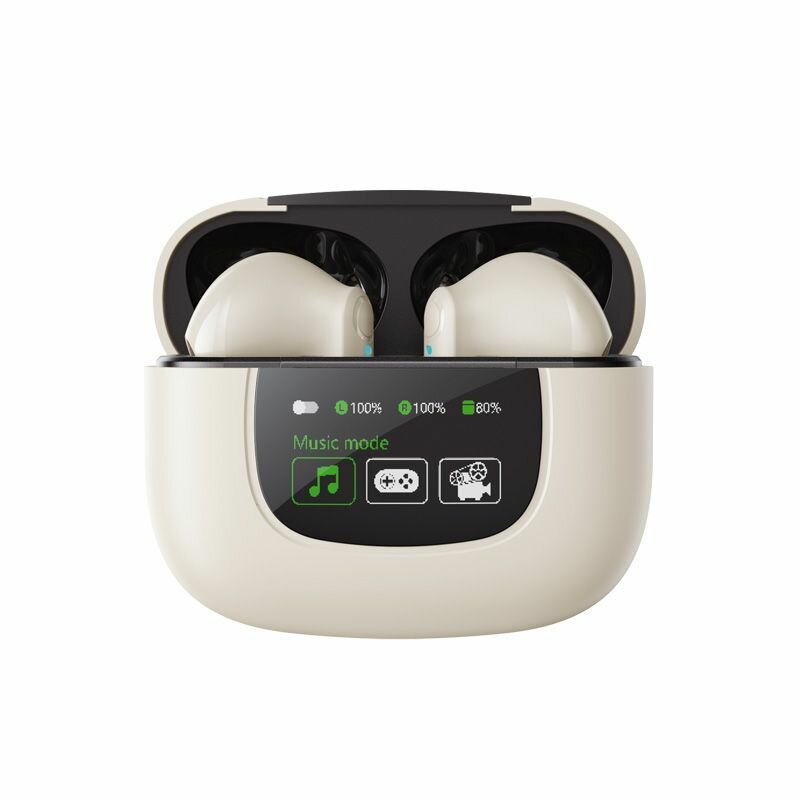 Умные беспроводные наушники с экраном и шумоподавлением Monster Smart XKT20 белые