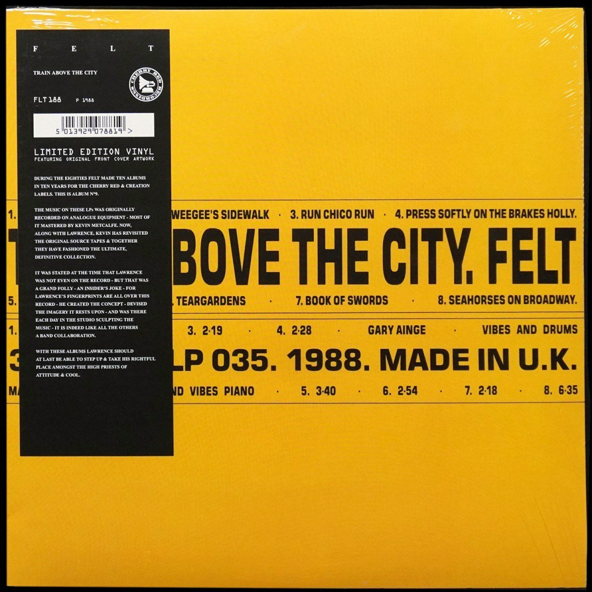 Виниловая пластинка Cherry Red Felt – Train Above The City