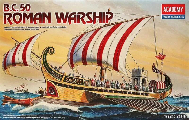 Academy 14207 1/72 Римская империя Roman Empire Battleship (B.C 50) сборная модель корабля