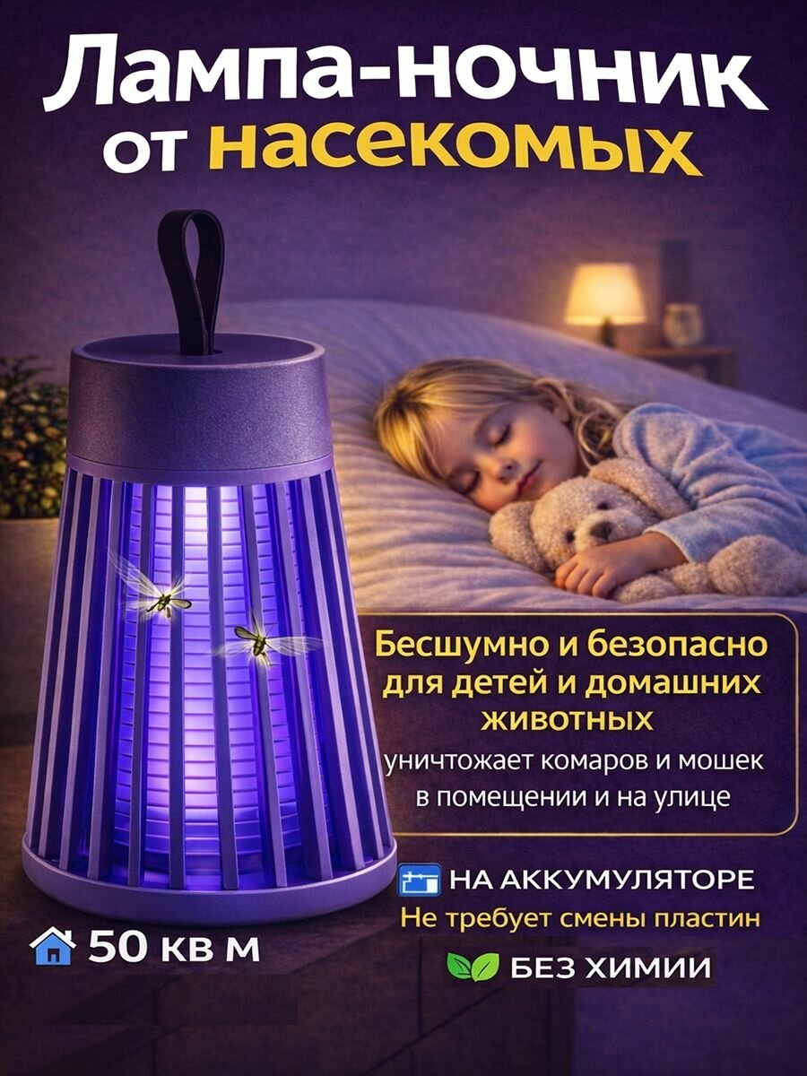 ХоумНест Лампа-ночник от насекомых / Мухобойка электрическая / Электрофумигатор ночник от насекомых мухобойка электрическая электрофумигатор защита от насекомых