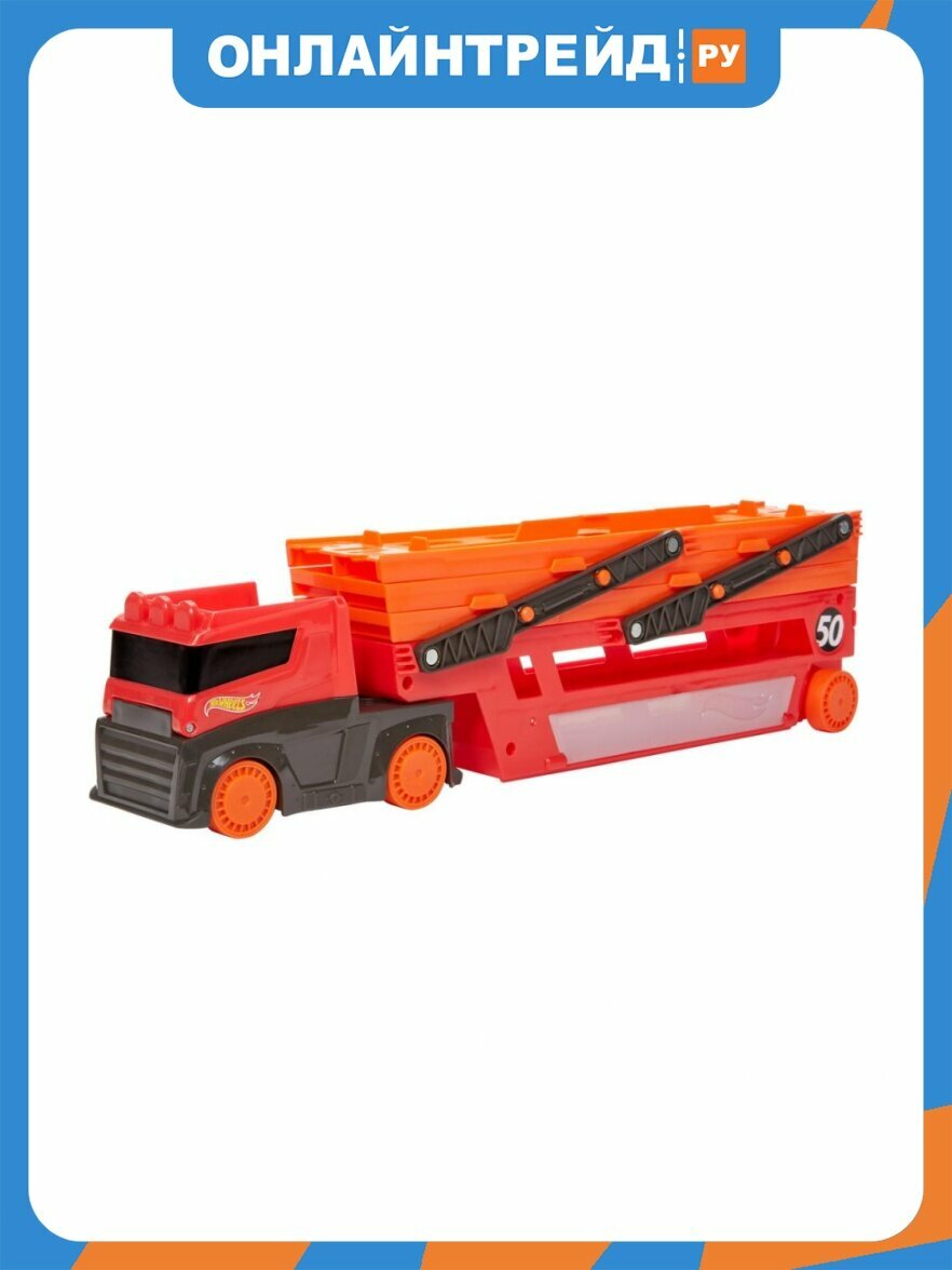 Игровой набор Hot Wheels GHR48 Мега Тягач (с хранилищем для машинок)