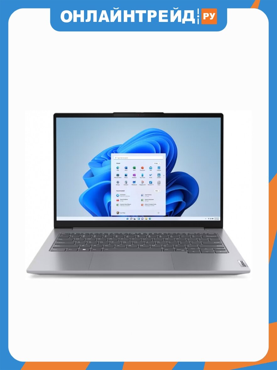 Ноутбук Lenovo ThinkBook 14 G7 IML 14" WUXGA IPS 60Hz 300nits Ultra 7 155H(1.4ГГц), 16Гб DDR5, SSD 512Гб, Arc Graphics, CR, Win11Pro, Arctic Grey (21MR0