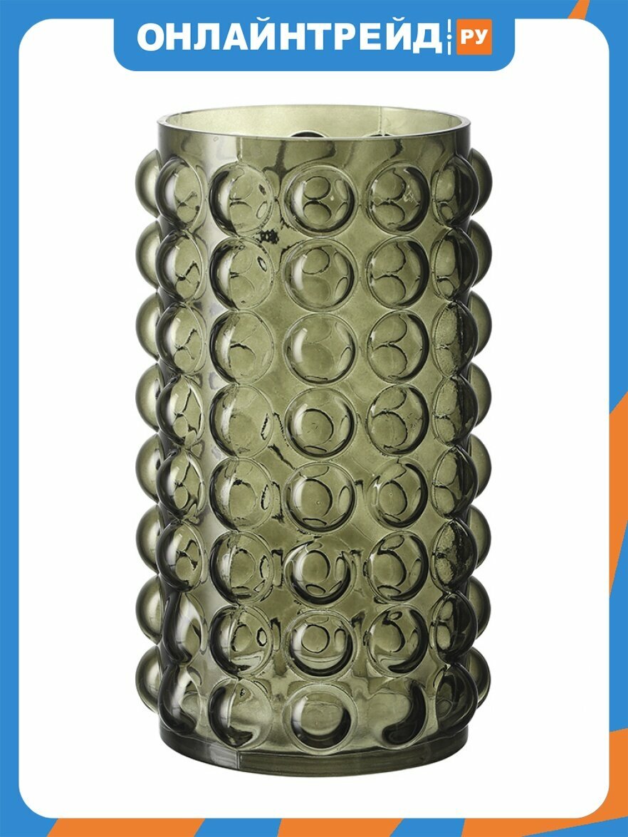 Ваза Bergenson Bjorn Molecule 28 см, стекло, морские водоросли (BB0001003)