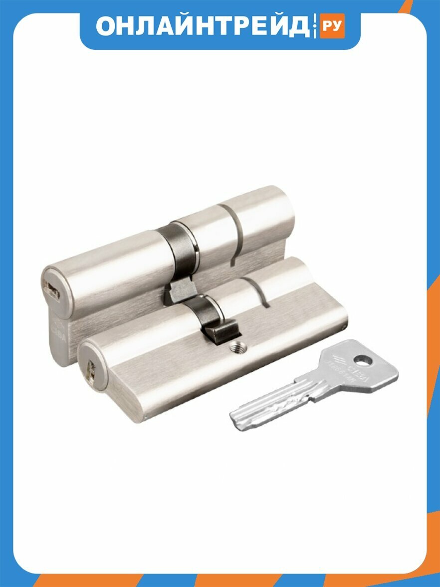 Цилиндровый механизм Cisa ASIX OE300-22.12 (100 мм/30+10+60), Никель