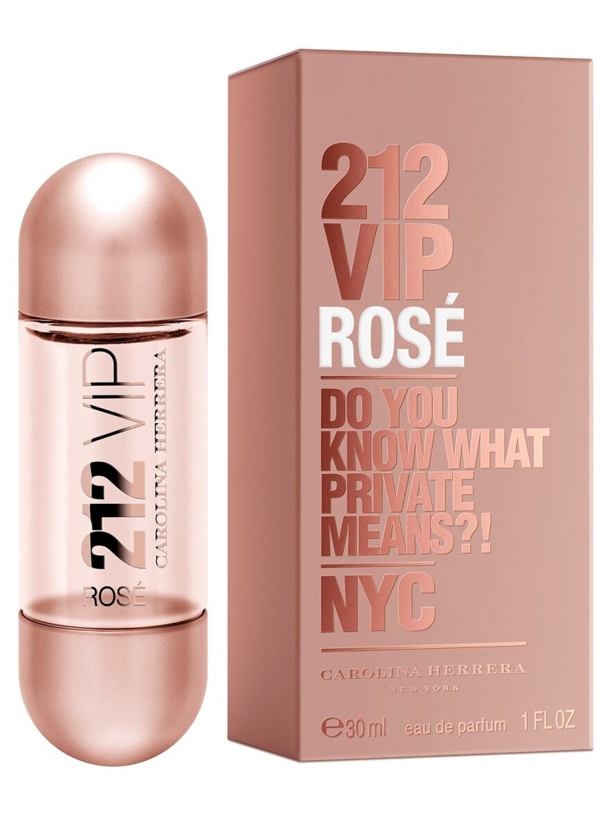 Женская парфюмерная вода Carolina Herrera 212 Vip Rose, 30 мл