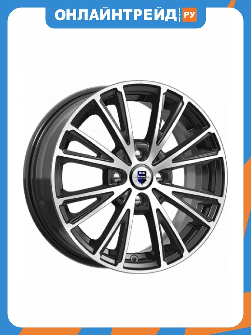 Диск K&k Меандр 6x15/4x100 D67.1 ET 35 алмаз чёрный
