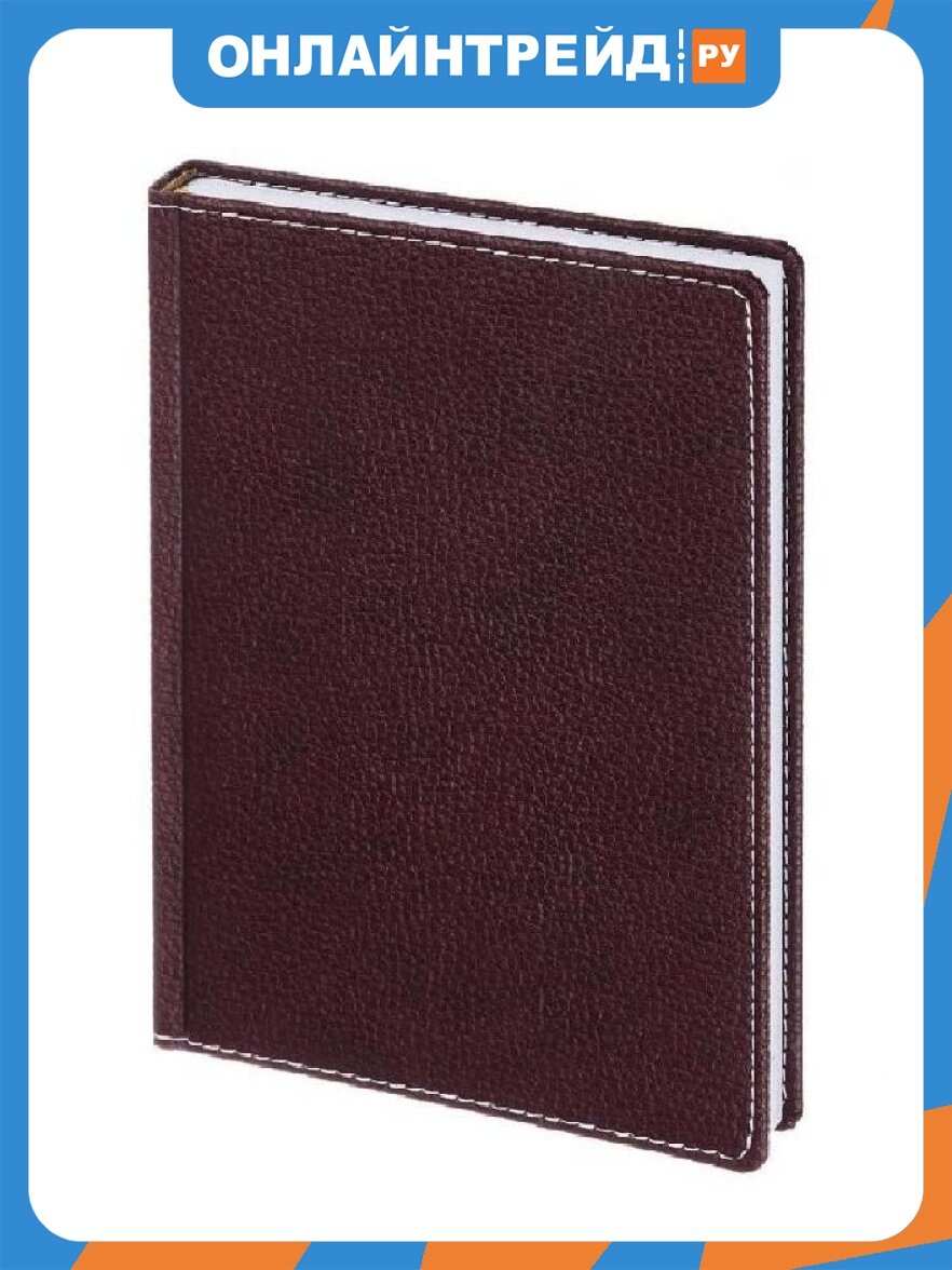 Ежедневник недатированный Attache А5,142x210мм,176л, бордо аттасне Bizon