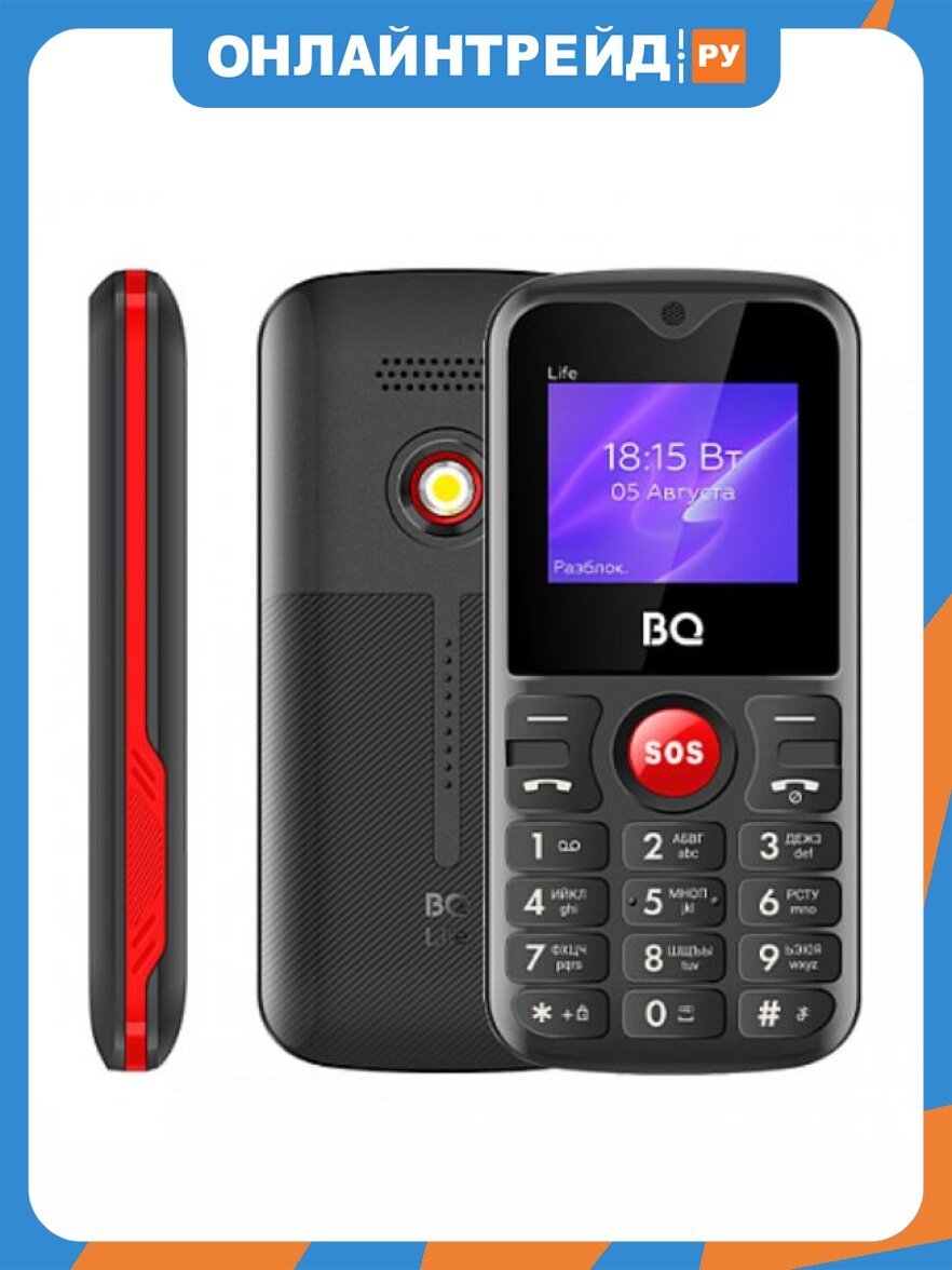 Мобильный телефон BQ 1853 Life Черно-красный