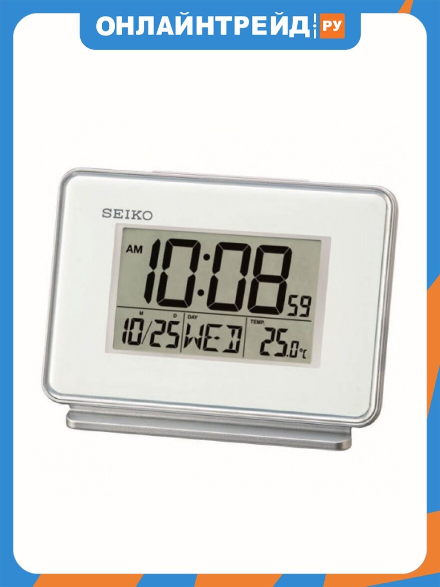 Настольные часы-будильник Seiko Clock Inc. QHL068WN