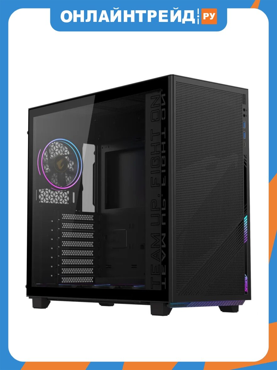 Корпус Gigabyte AORUS C400 GLASS, черный