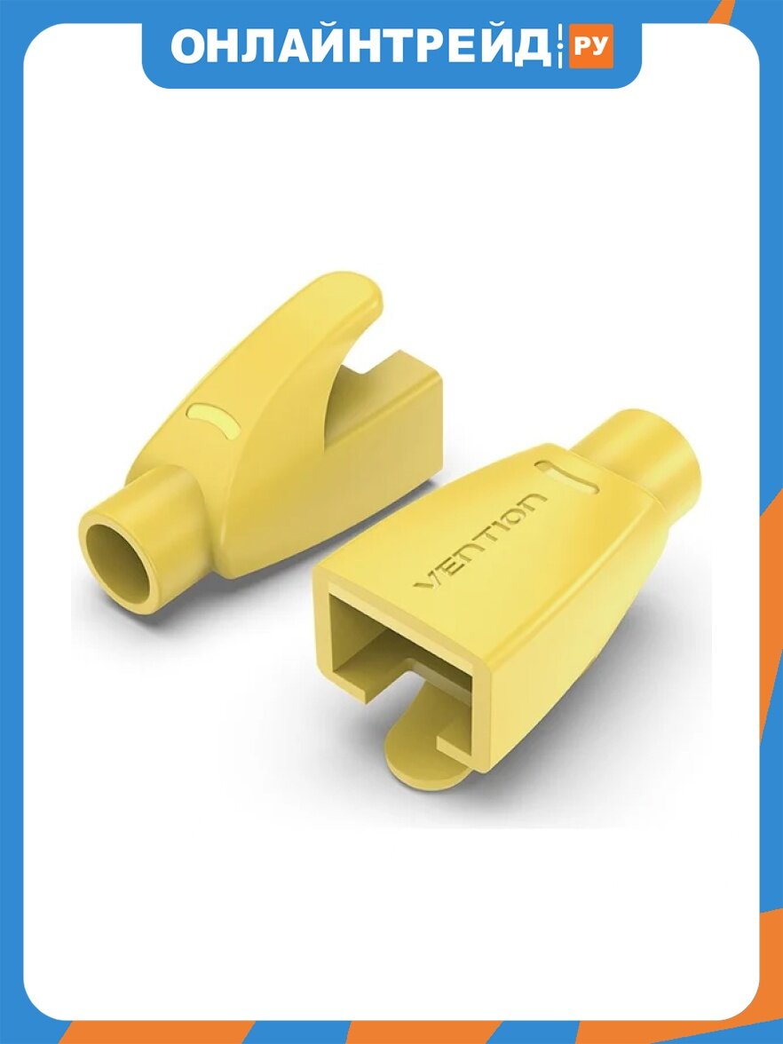 Колпачки изолирующие Vention для разъемов RJ-45 (50шт.) желтый
