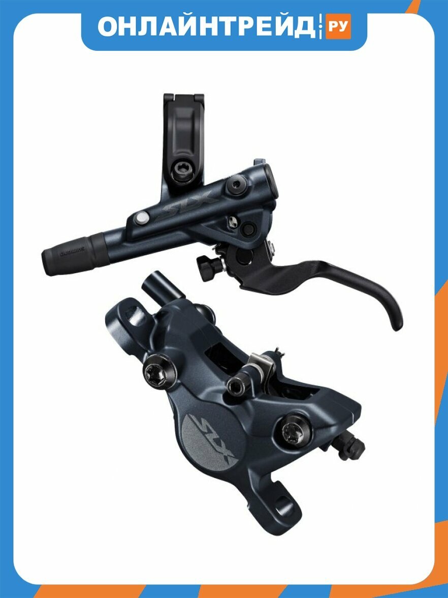 Тормоз дисковый Shimano SLX, M7100, j-kit, левый/передний, без адапт, полимерные колодки, 1000мм, IM7100JLFPRA100