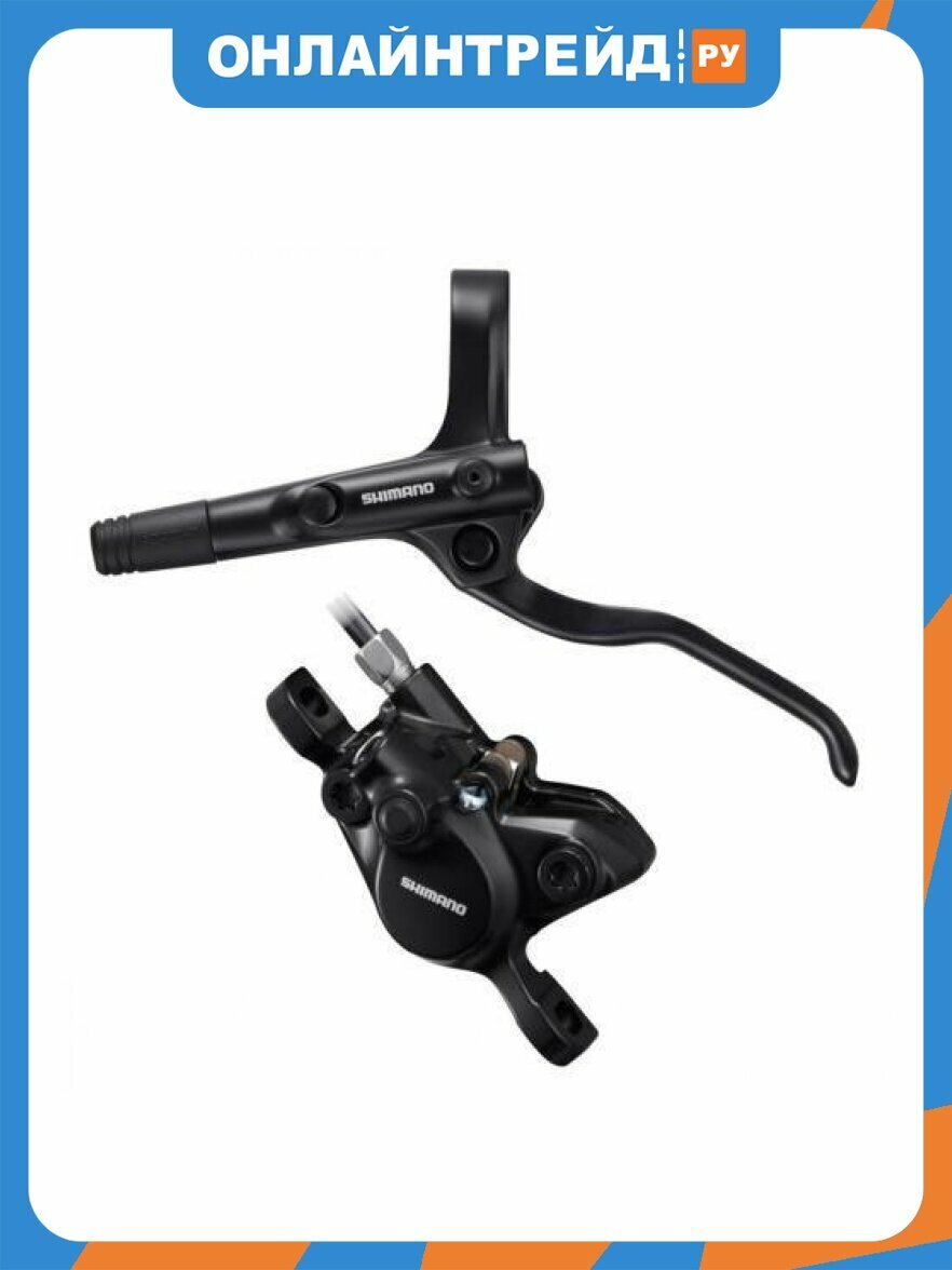Тормозной набор Shimano AMT200KLFPRA100, гидравлика, дисковый. передний, ручка+шланг1000мм+калипер+колодки, 2-8083