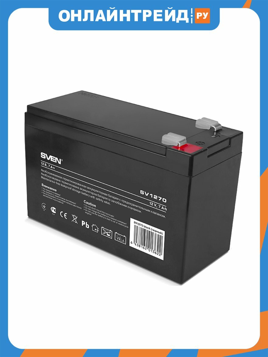 Аккумуляторная батарея для ИБП Sven SV-0222007 SV 1270 (12V 7Ah)