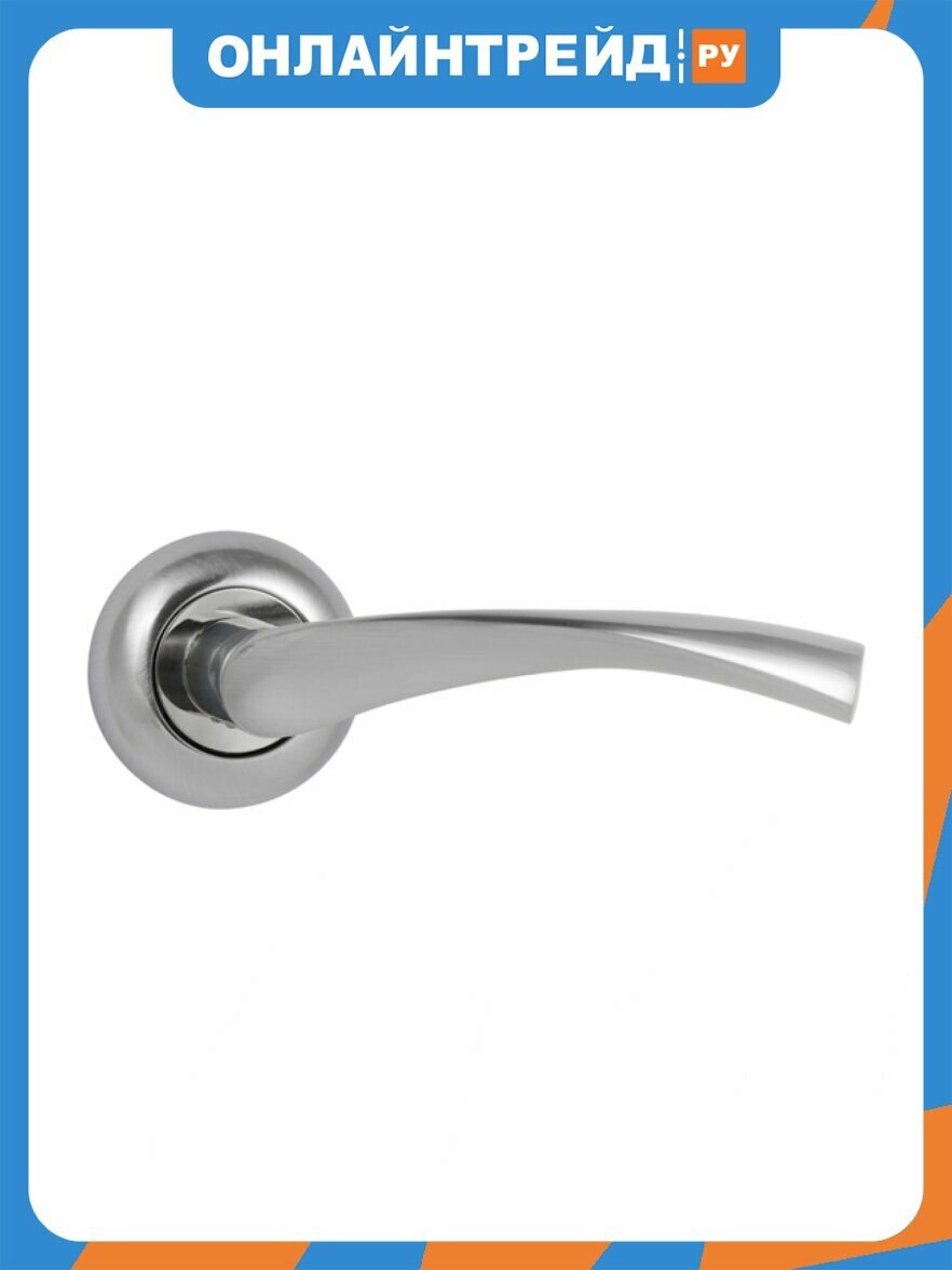 Escur Ручка дверная межкомнатная EURO/FIN E-14-01 MAT.CHROME (матовый хром)