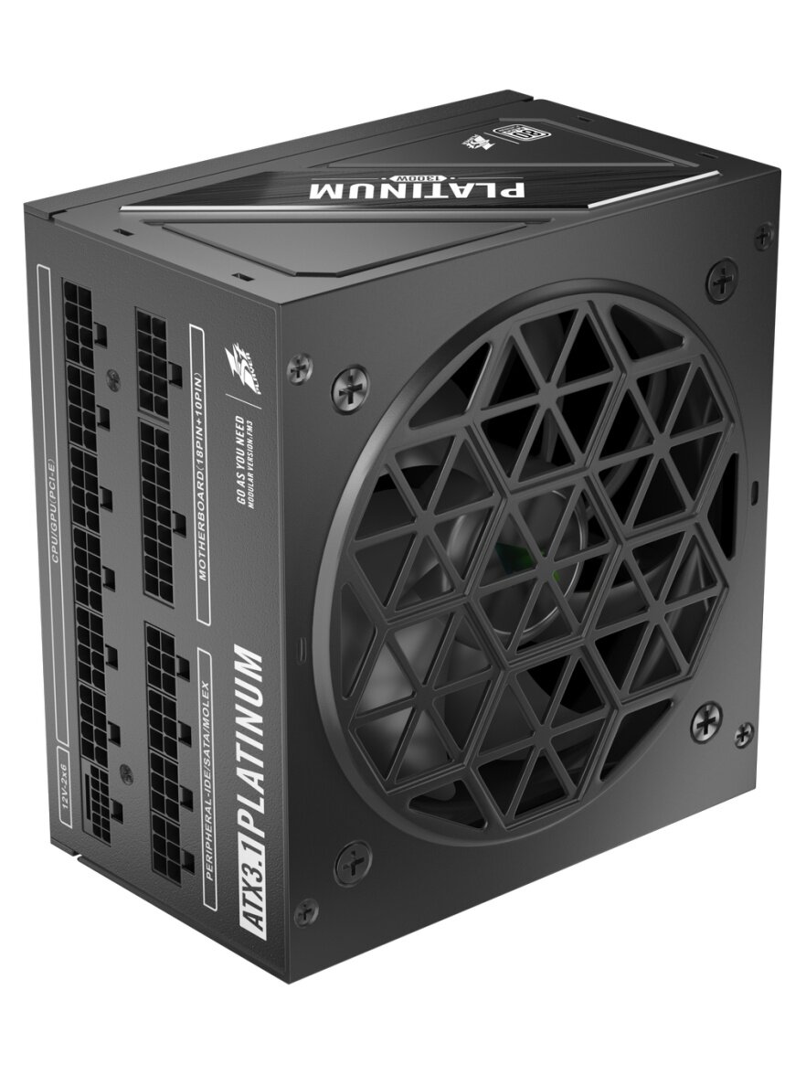 Блок питания 1STPLAYER NGDP, 1300W, 80+ Platinum, ATX3.1 (HA-1300BA3-BK) черный
