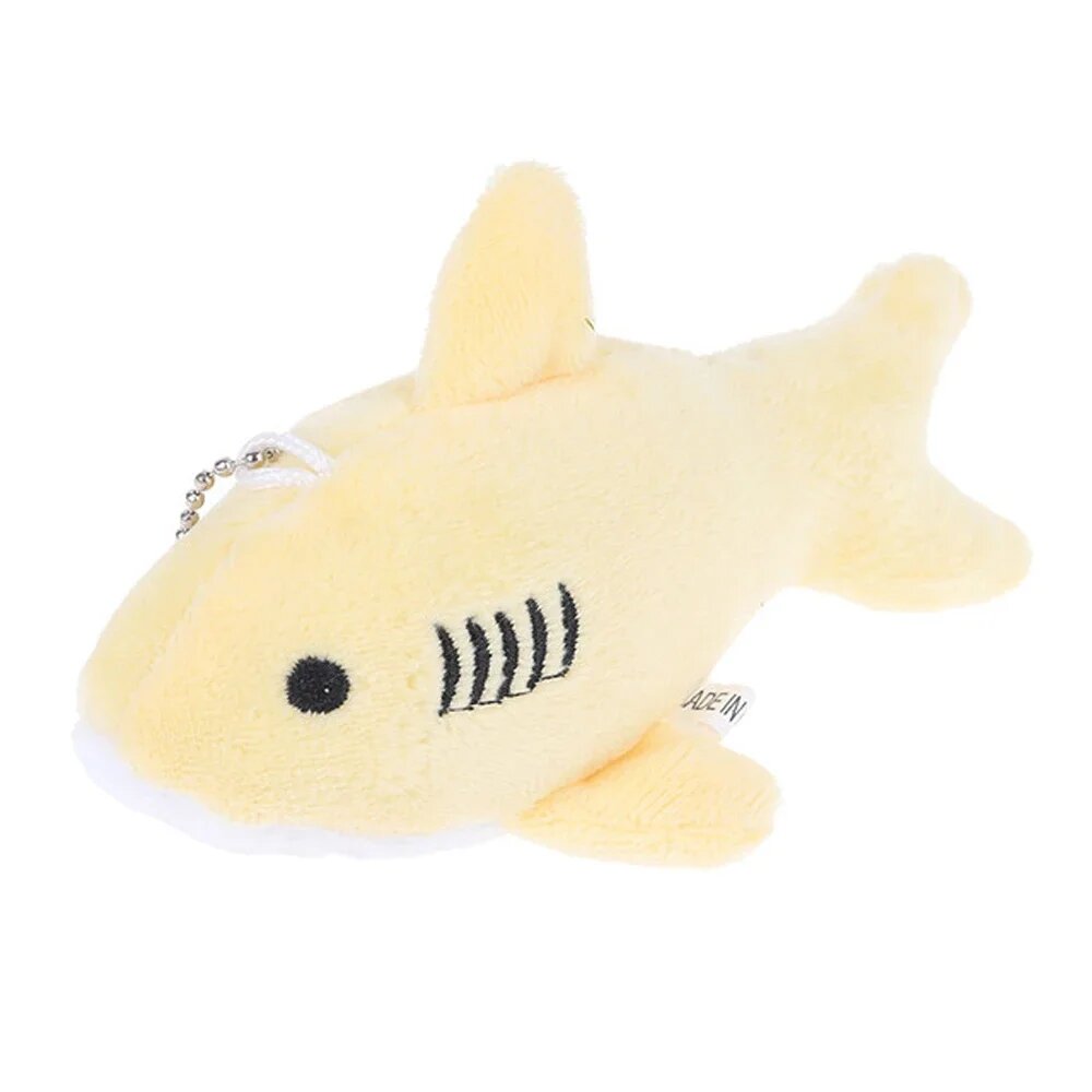 Плюшевый брелок акула, Yellow 12cm