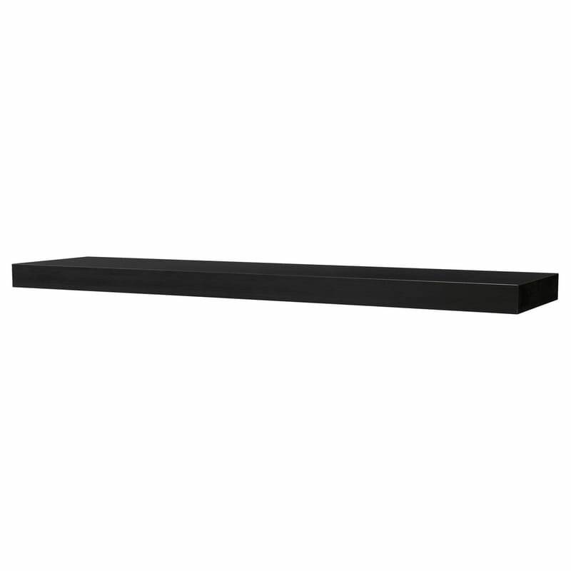 Полка ikea lack, черно-коричневый, 190x26 см 401.037.51