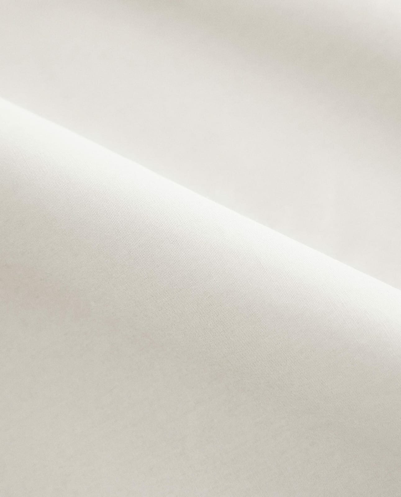 Простыня zara home на резинке из перкаля, белый, 90 x 200 x 40 см 0131/095/250-12