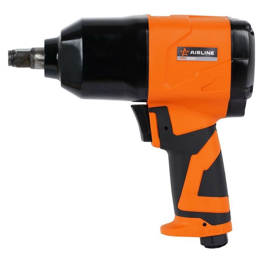 Гайковерт пневматический ударный композитный 1/2DR 330Нм PRO (ATAZ123 от официального дистрибьютора, AIRLINE, артикул ATAZ123