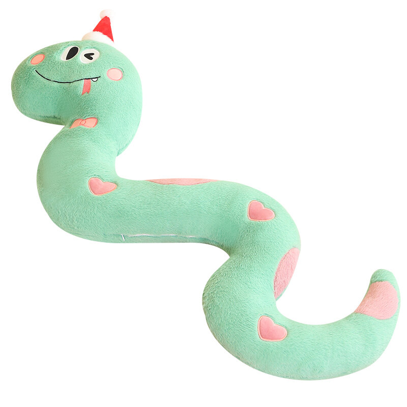 Плюшевая игрушка унисекс CAISHANGHUANG Dopamine Snake, Green Dopamine Snake, 80CM EU