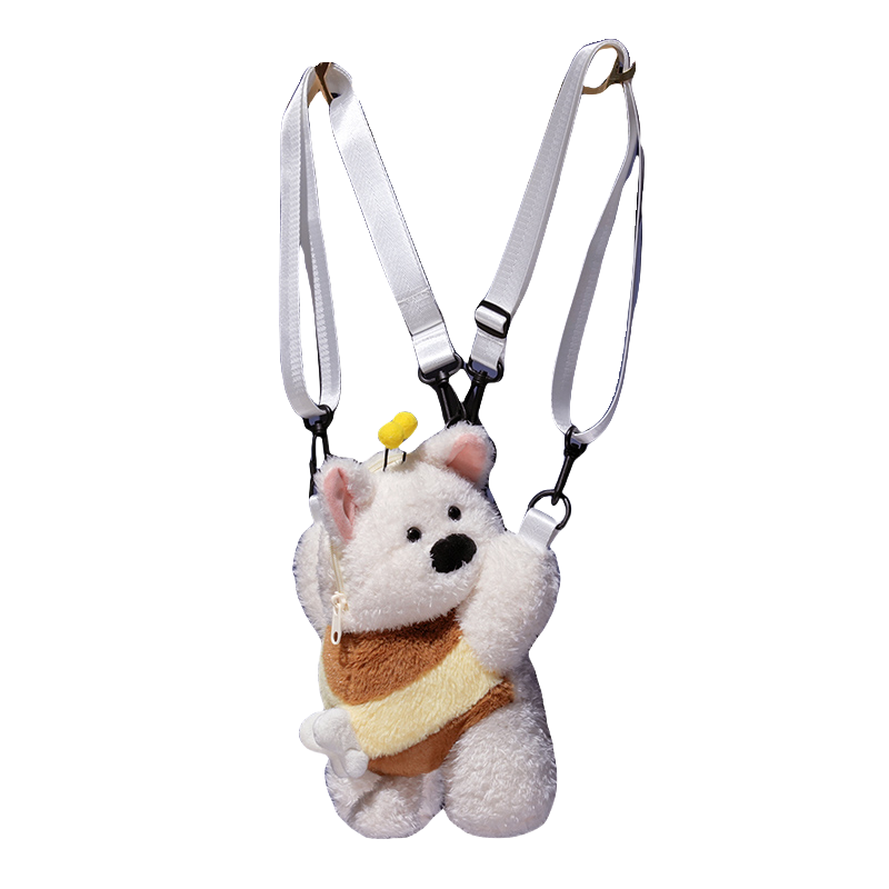 Плюшевая кукла унисекс YUOU West Highland Crossbody Doll Bag, 30CM EU, Bee Design