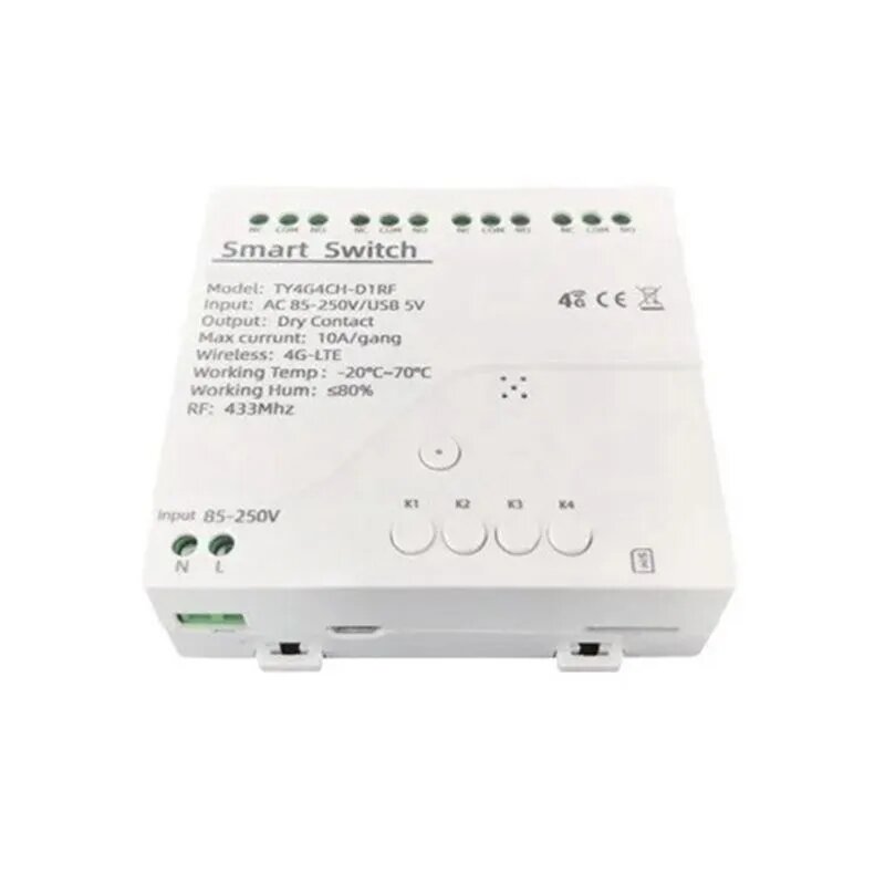 T9Умное Реле Tuya Smart Switch С Поддержкой GSM Через Приложение, Беспроводное Управление Переменным Током 85-250В