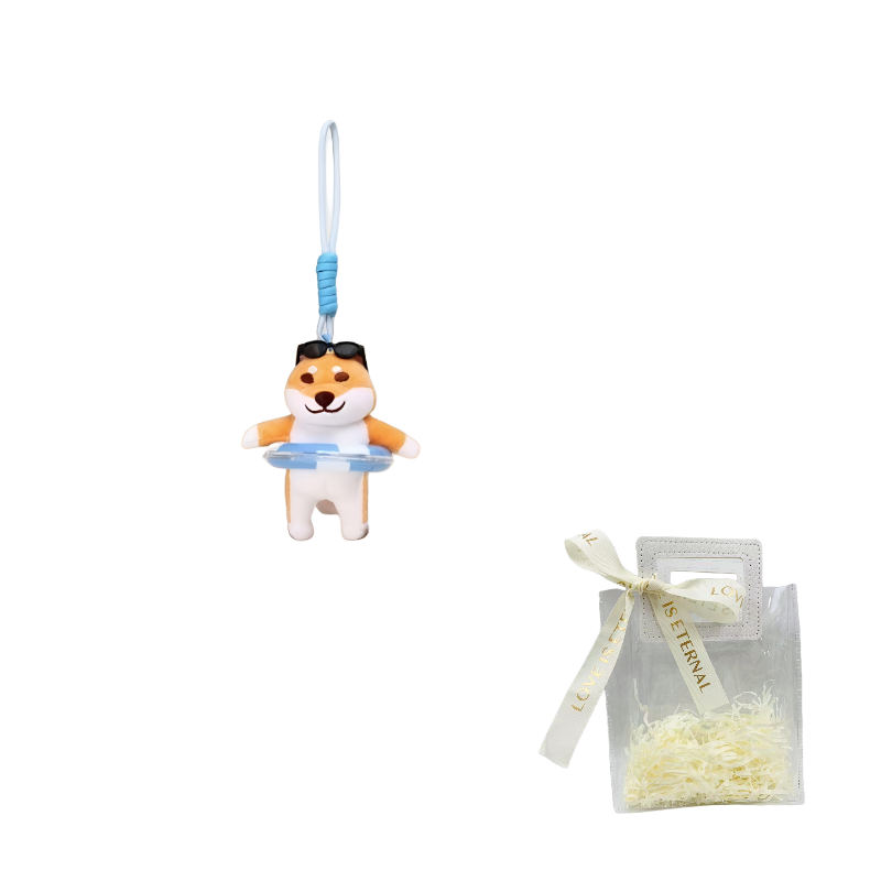 Плавающий круг унисекс 77 SEVEN DREAM, кукла-игрушка, 14 см, Yellow Shiba Inu