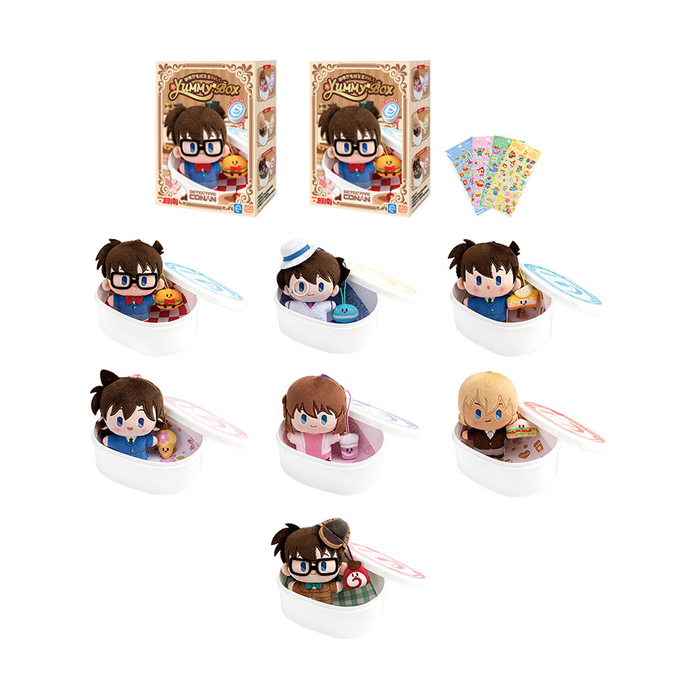Милый плюш Spiritual Creations Detective Conan Case Closed Yummy Box Café Afternoon Tea Q Cute, 2 шт.